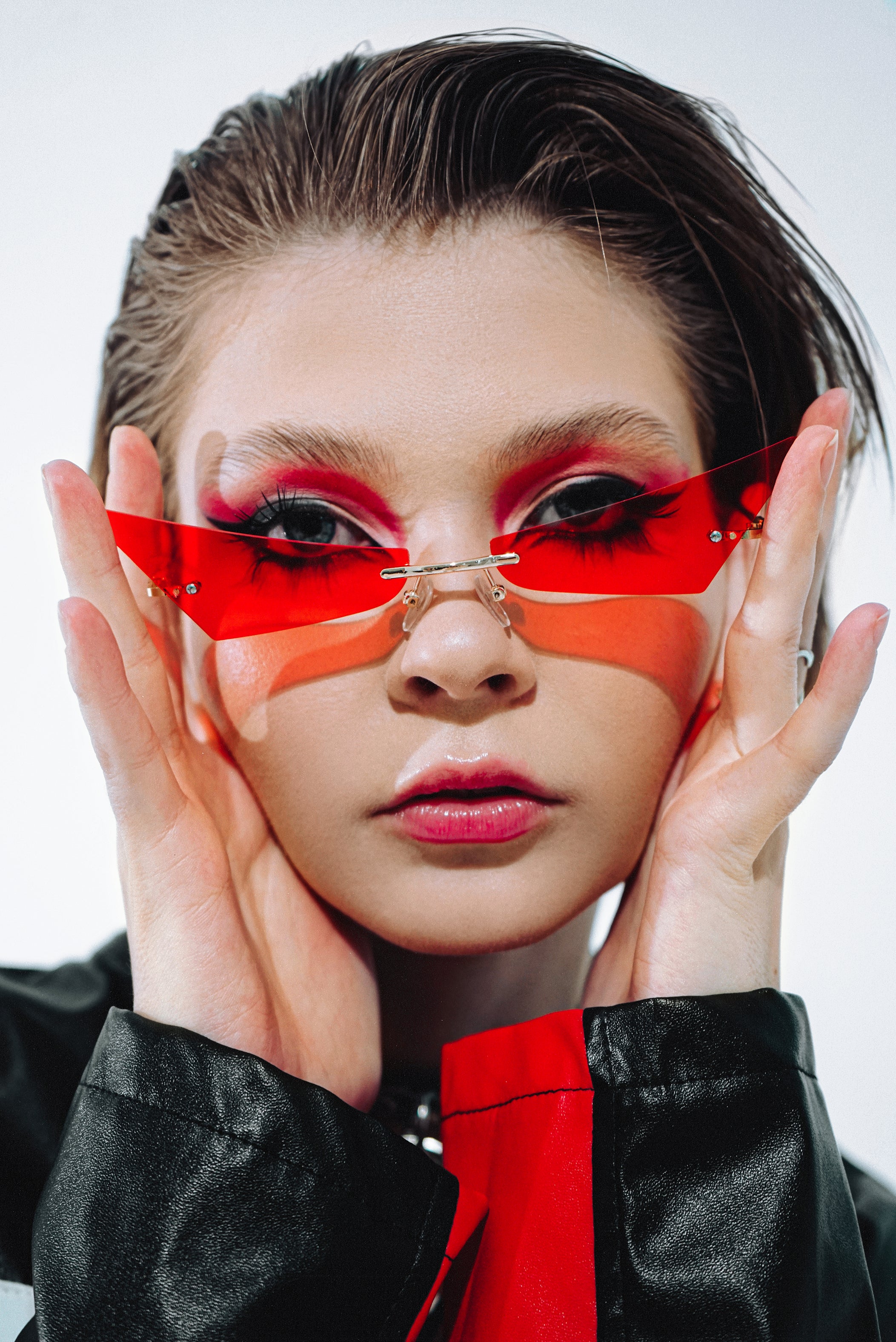 Glasses Red Shadows Edge Raving Rhino